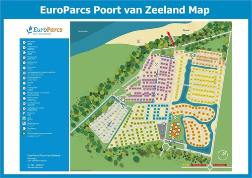 Village map of EuroParcs Poort van Zeeland | ParkExplorer