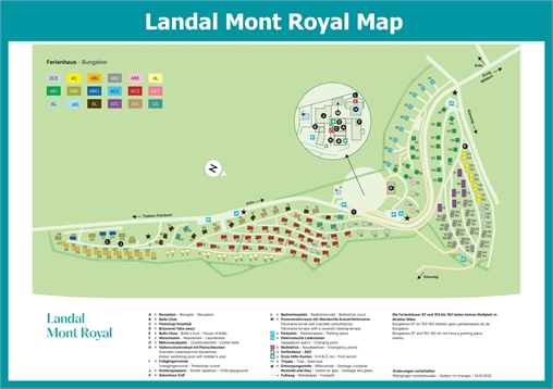 Village map of Landal Mont Royal - ParkExplorer