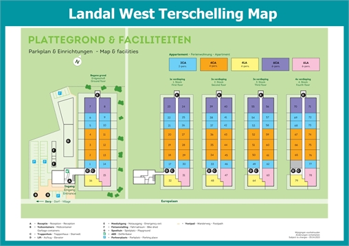 Village map of Landal West Terschelling | ParkExplorer