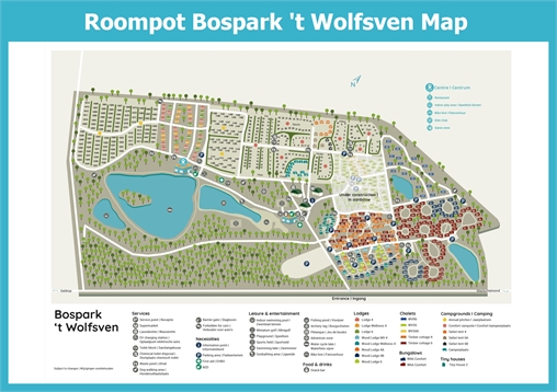 Village map of Roompot Bospark 't Wolfsven | ParkExplorer